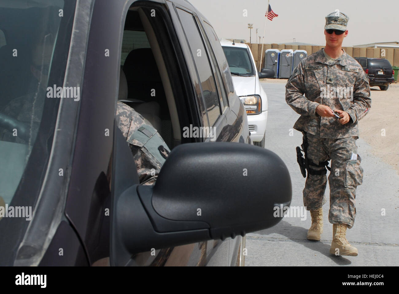 Sgt. David Karlson, military policeman with the 34th Military Police ...