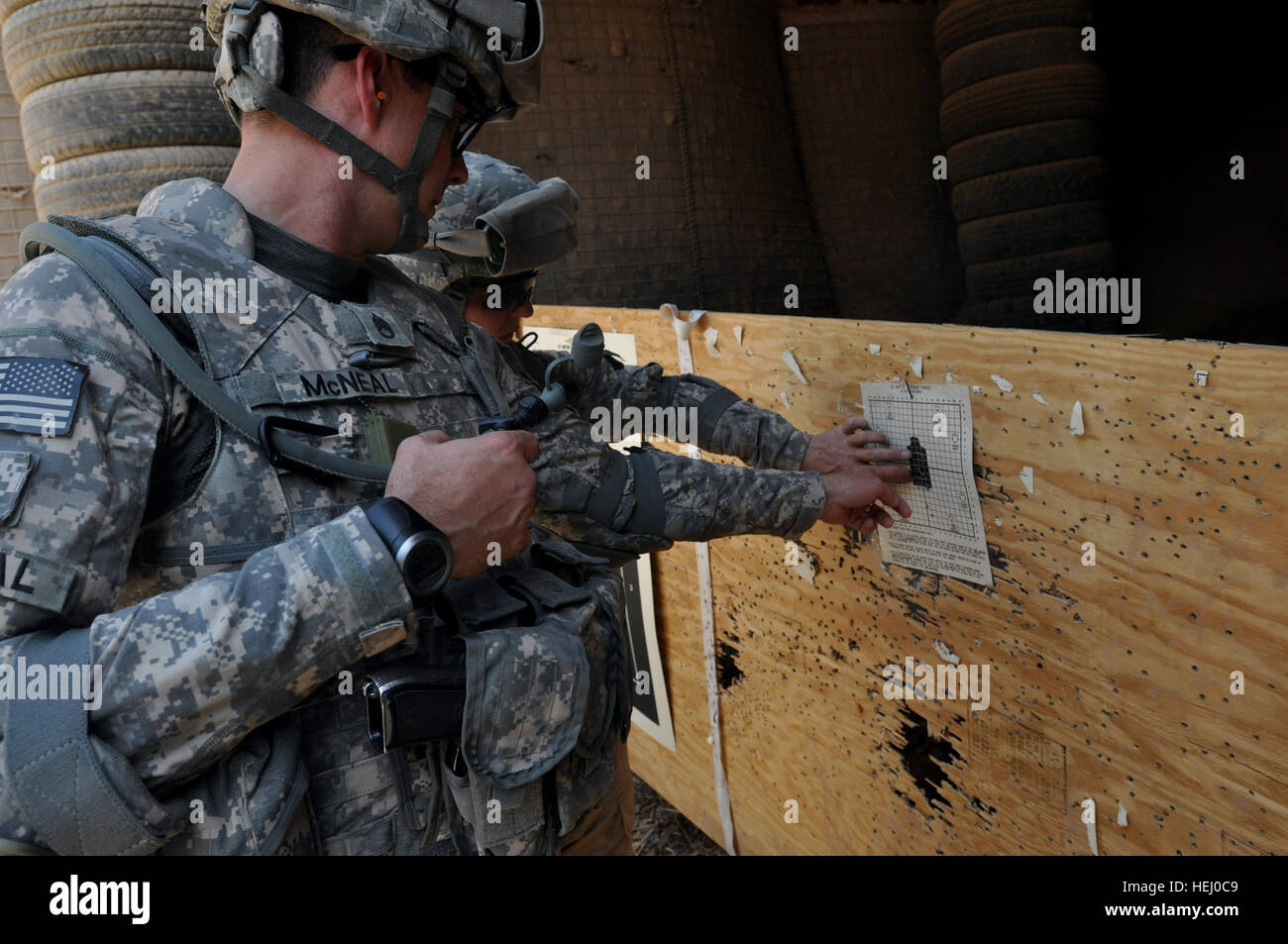 Staff Sgt. Sean McNeal, from New York City, and Sgt. Jennifer Marquart ...