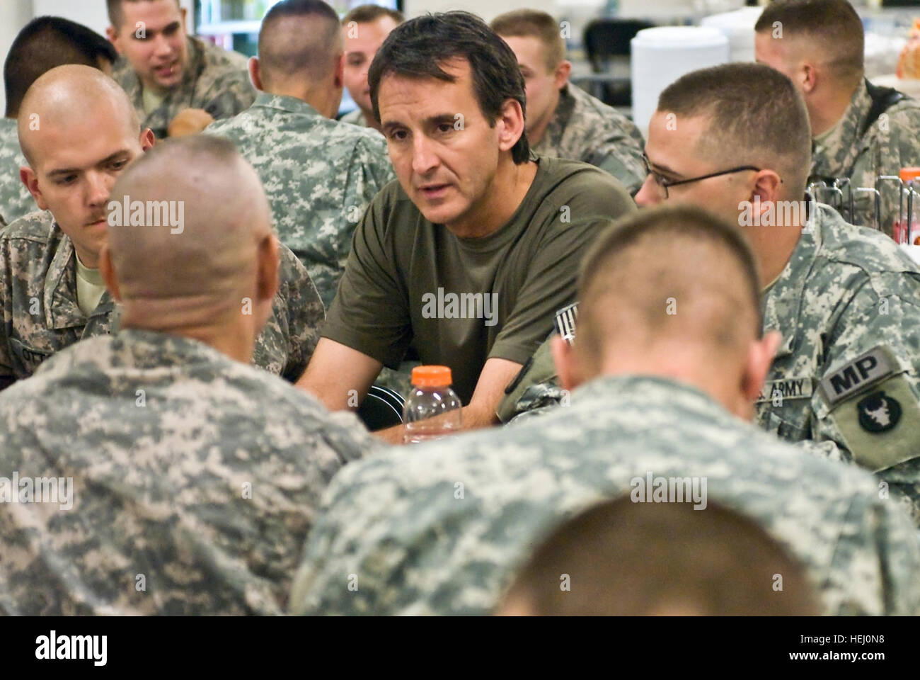 The 34th Military Police Company Soldiers talk with Minnesota Gov. Tim ...