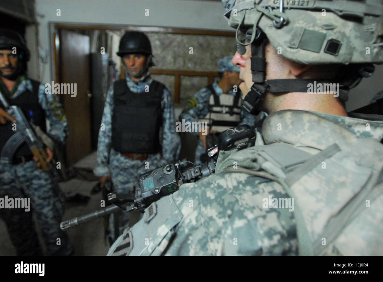 At Forward Operating Base Falcon, Iraq, an infantry squad leader ...