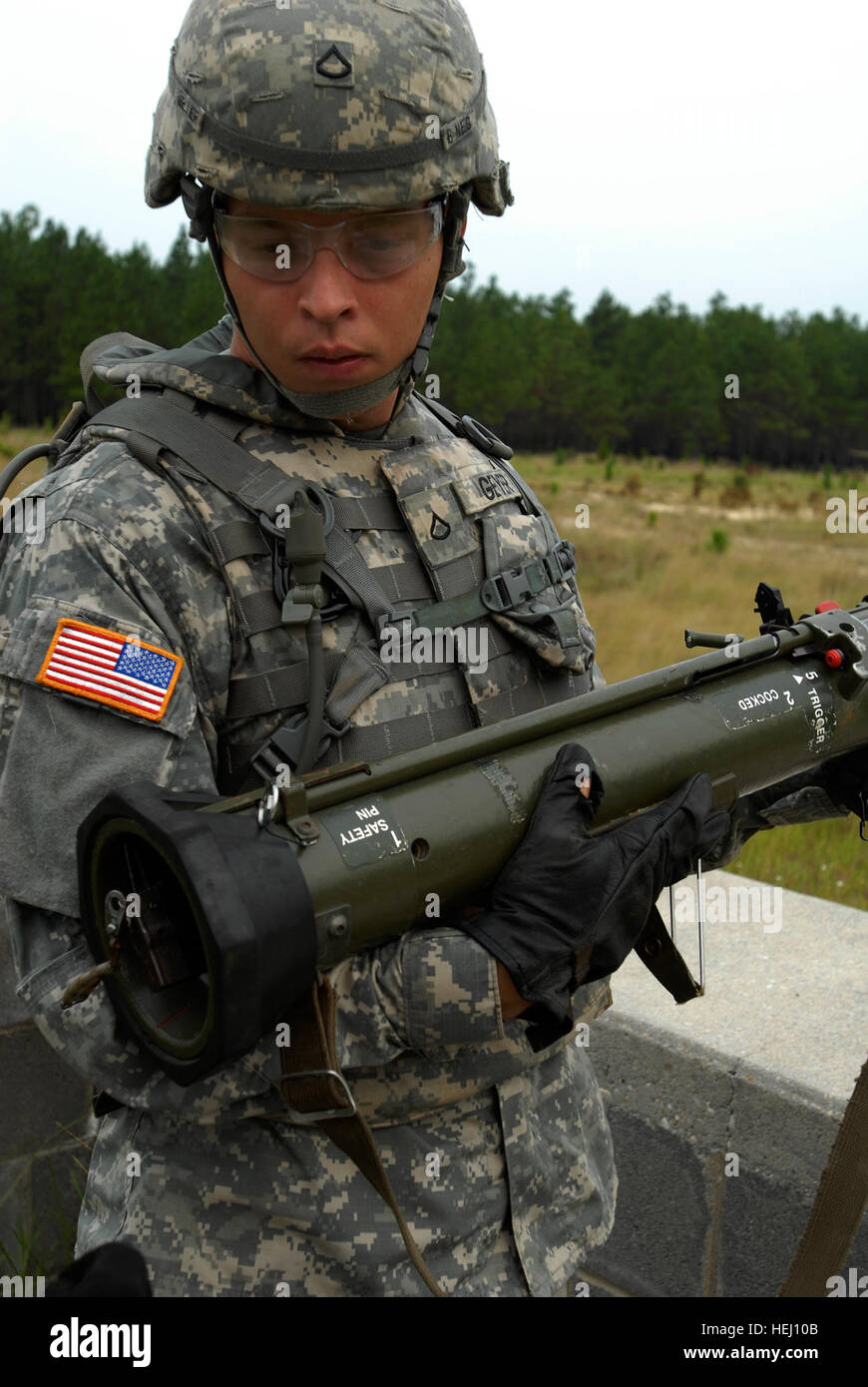 Pvt. 1st Class Eric Geyer, a gunner with the 108th Military Police ...