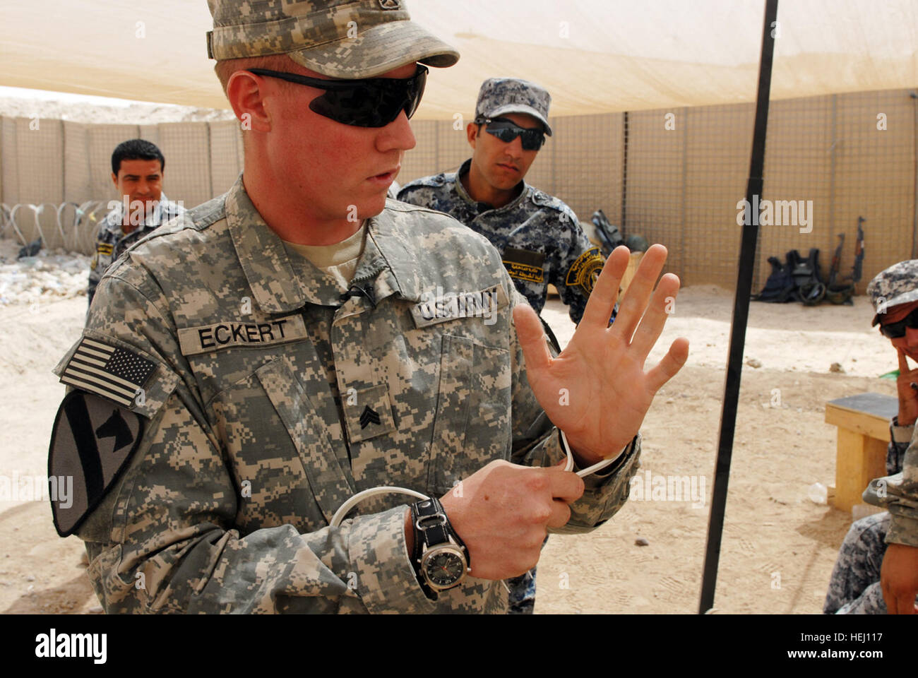 Cavalry scouts from 1st Squadron, 7th Cavalry Regiment, 1st Brigade ...