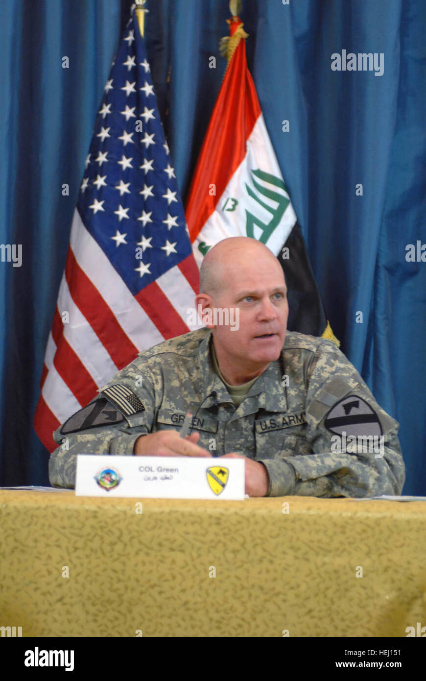 Sioux Falls, S.D. native, Col. Tobin Green, commander of 1st Brigade ...