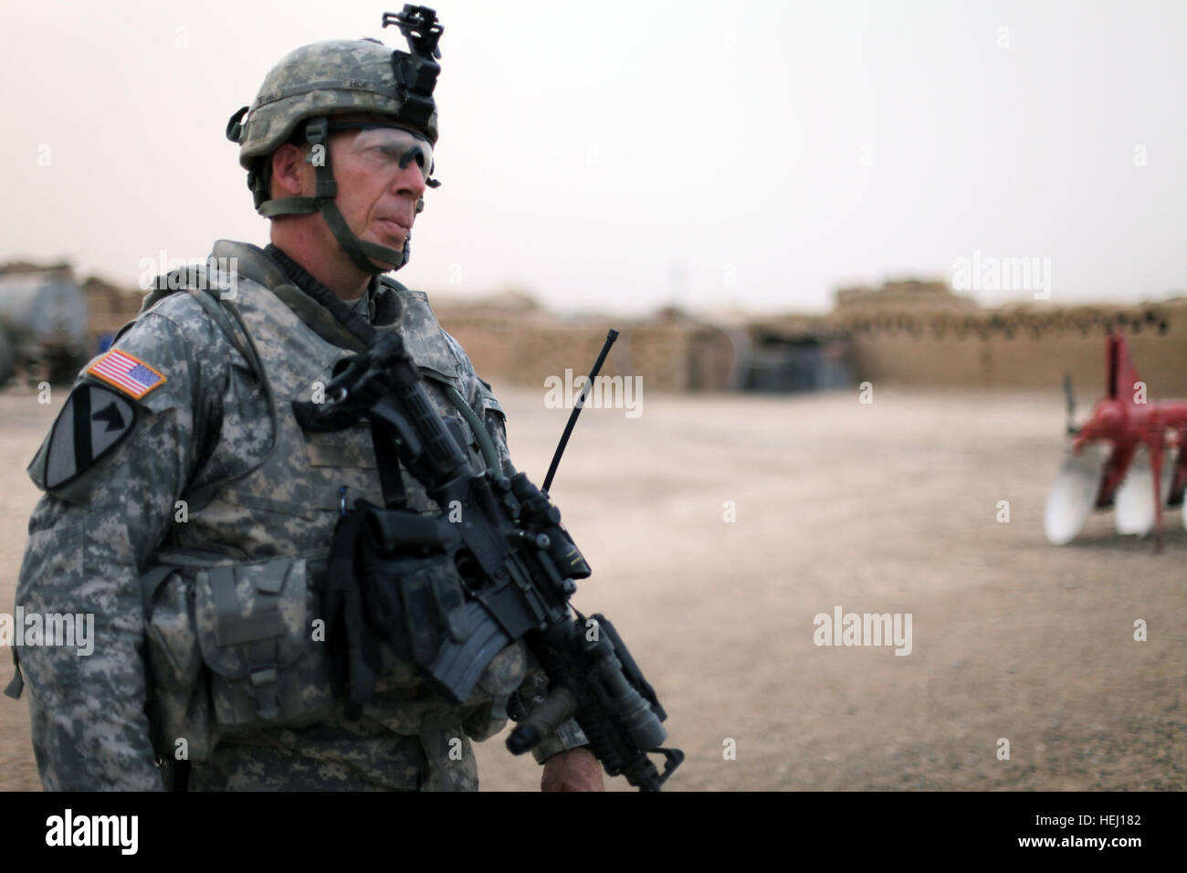 U.S. Army Command Sgt. Maj. Jeffery Hof, from Fort Hood, Texas ...