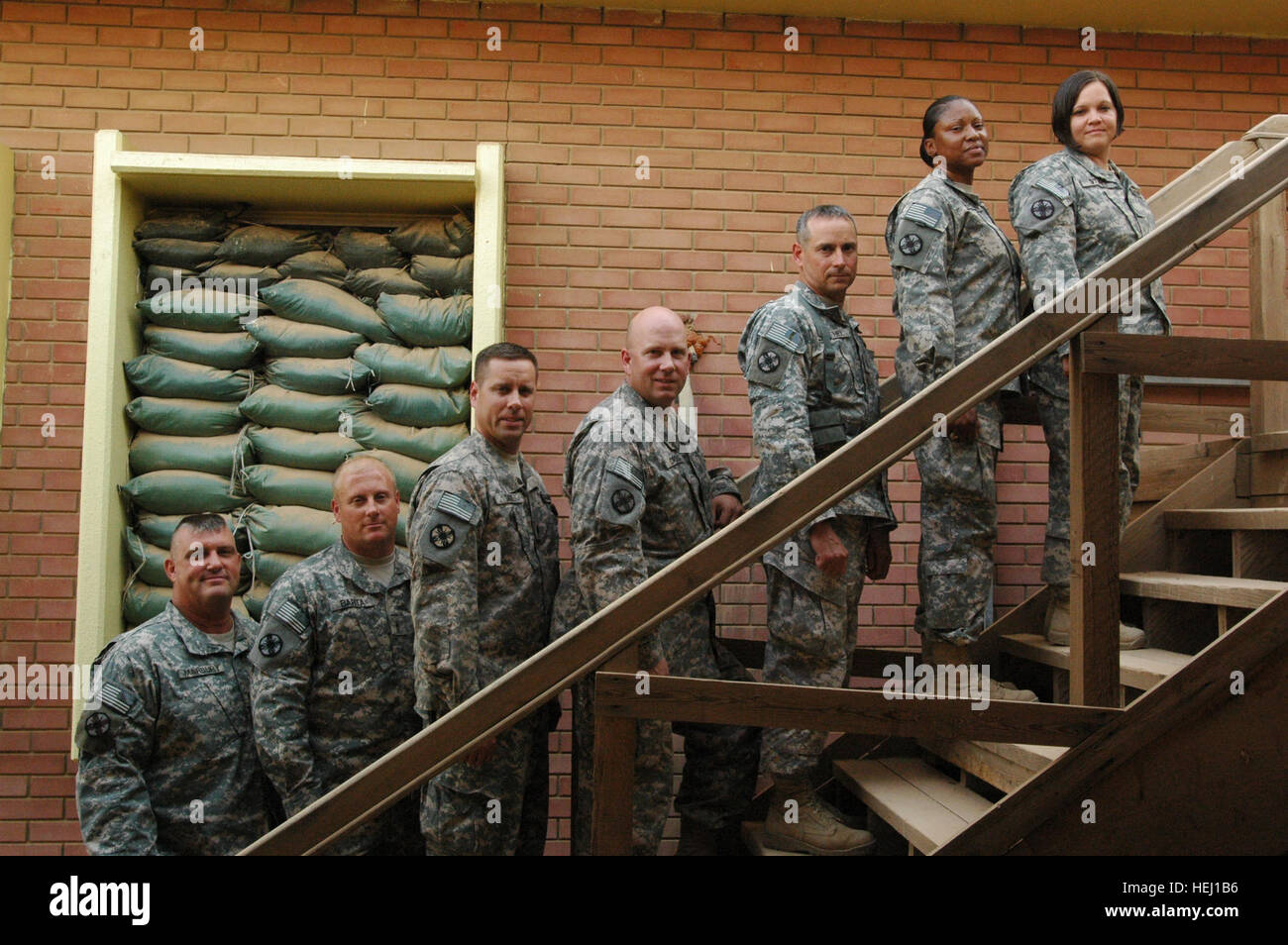 From left, Sgt. 1st Class Thomas Marbury, supply liason, distribution ...