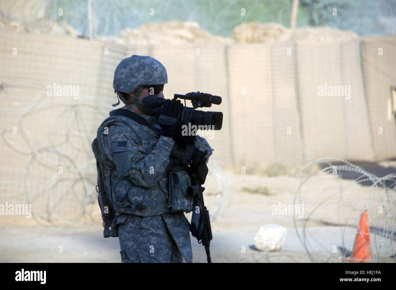 U.S. Army Spc. David Innes, with the 55th Signal Company (Combat Camera ...