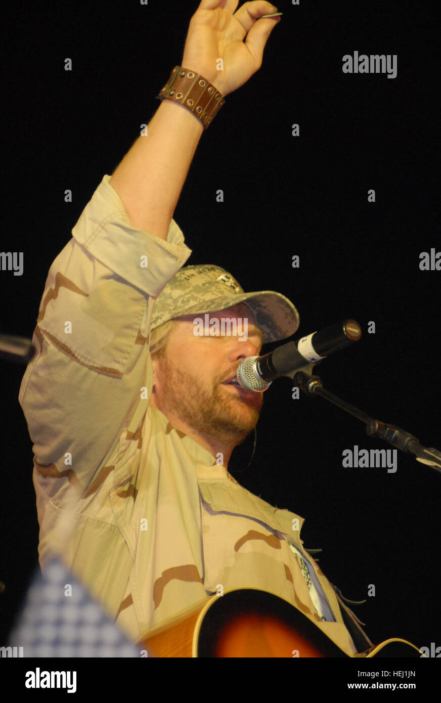Country music star Toby Keith performed on the Liberty Post Exchange ...