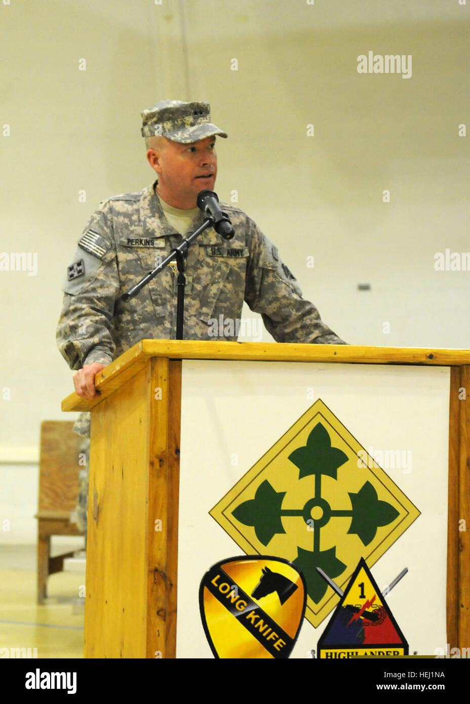 Maj. Gen. David Perkins, commanding general of U.S. Division-North and ...