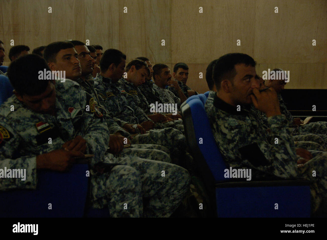 Iraqi security forces from the 1st National Police Division receive ...