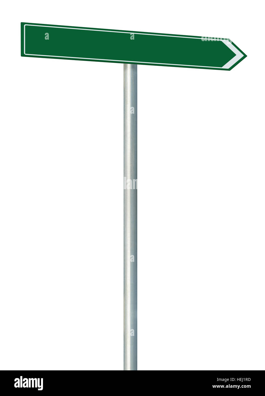 Right road route direction pointer this way sign, green isolated ...