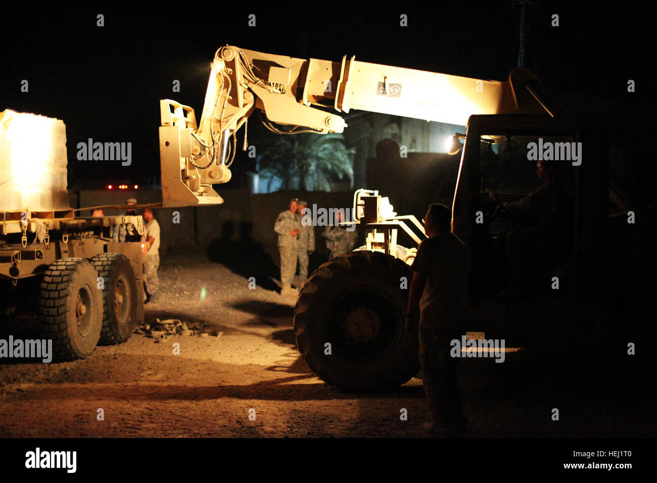 U.S. Soldiers from Alpha Company, 328th Brigade Support Battalion, 56th ...