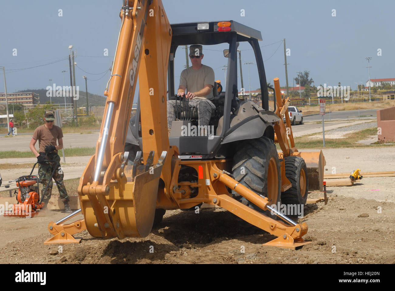 Air Force Staff Sgt. David Thain and Senior Airman Jesse Call, both ...