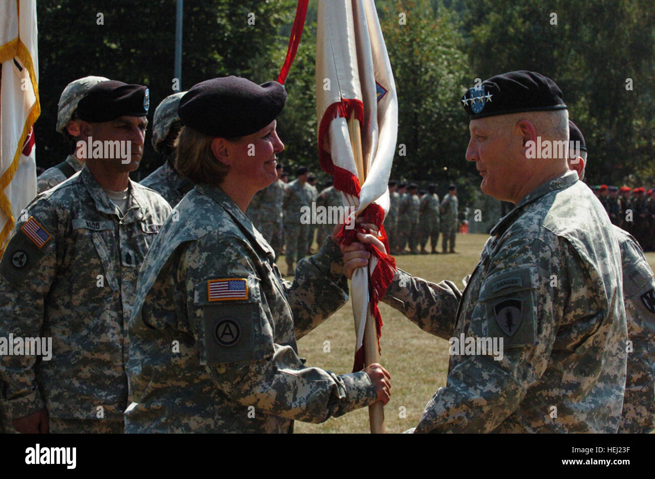 21st TSC welcomes new commanding general Stock Photo - Alamy