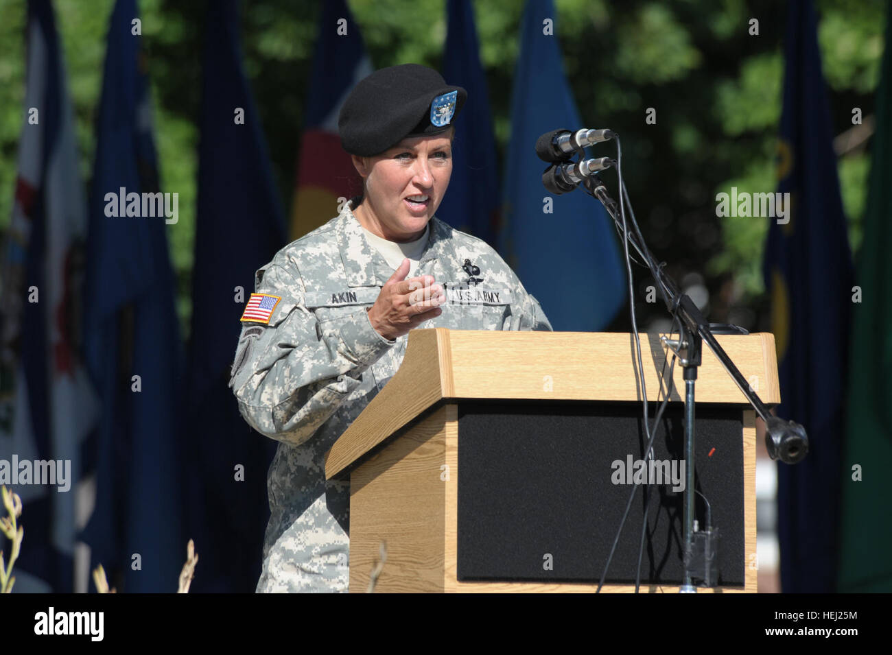 US Army 53377 3rd ESC Change of Command Stock Photo - Alamy
