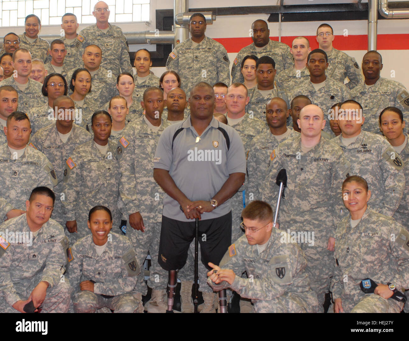 US Army 52334 Lt. Col. Greg Gadson visits Kaiserslautern Stock Photo ...