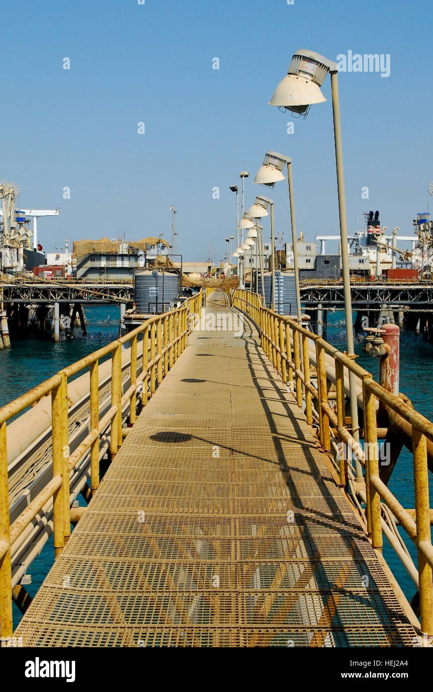 U.S. Navy and Coast Guard personnel provide security at the Al Basra ...