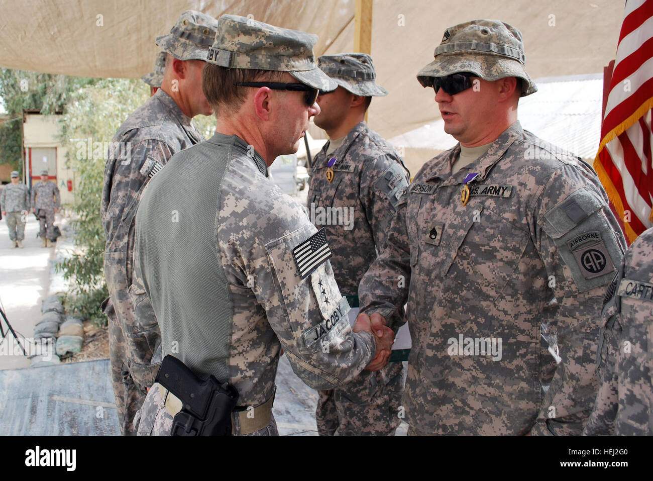 Lt. Gen. Charles Jacoby (left), the commanding general of Multi ...