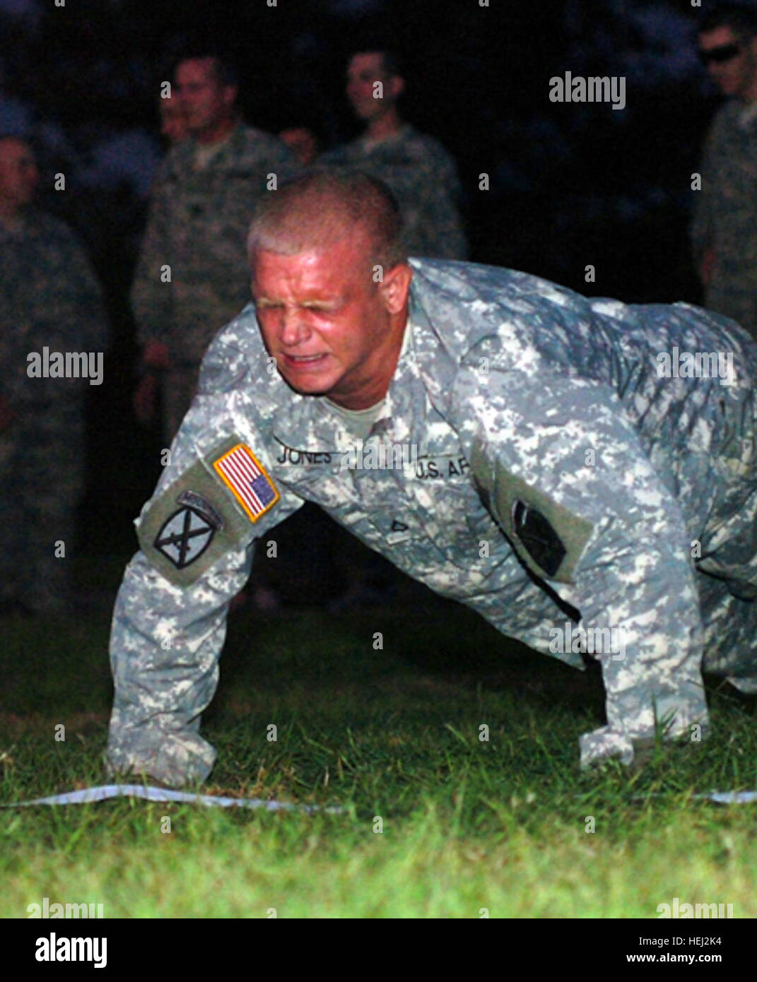 Pfc. John Jones, Troop B, 3rd Squadron, 89th Cavalry Regiment, performs ...