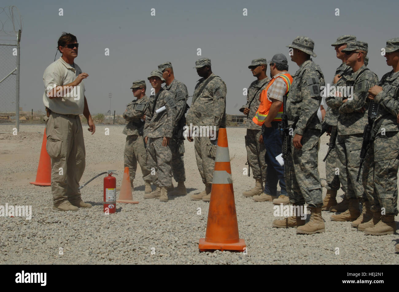 Lt. Gary Kimball, a firefighter from the Forward Operating Base Delta ...