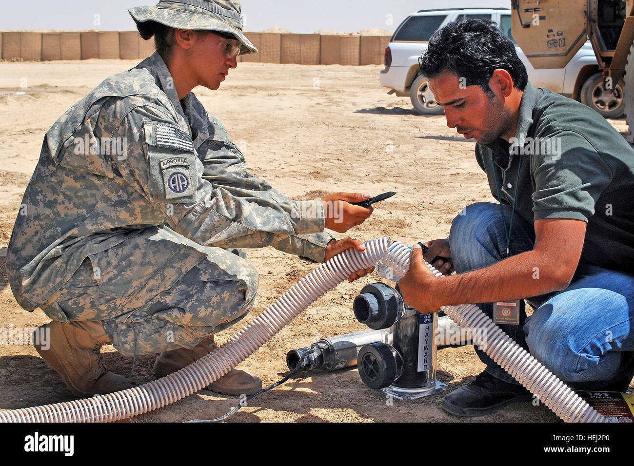 Flickr - The U.S. Army - Creating clean water Stock Photo - Alamy