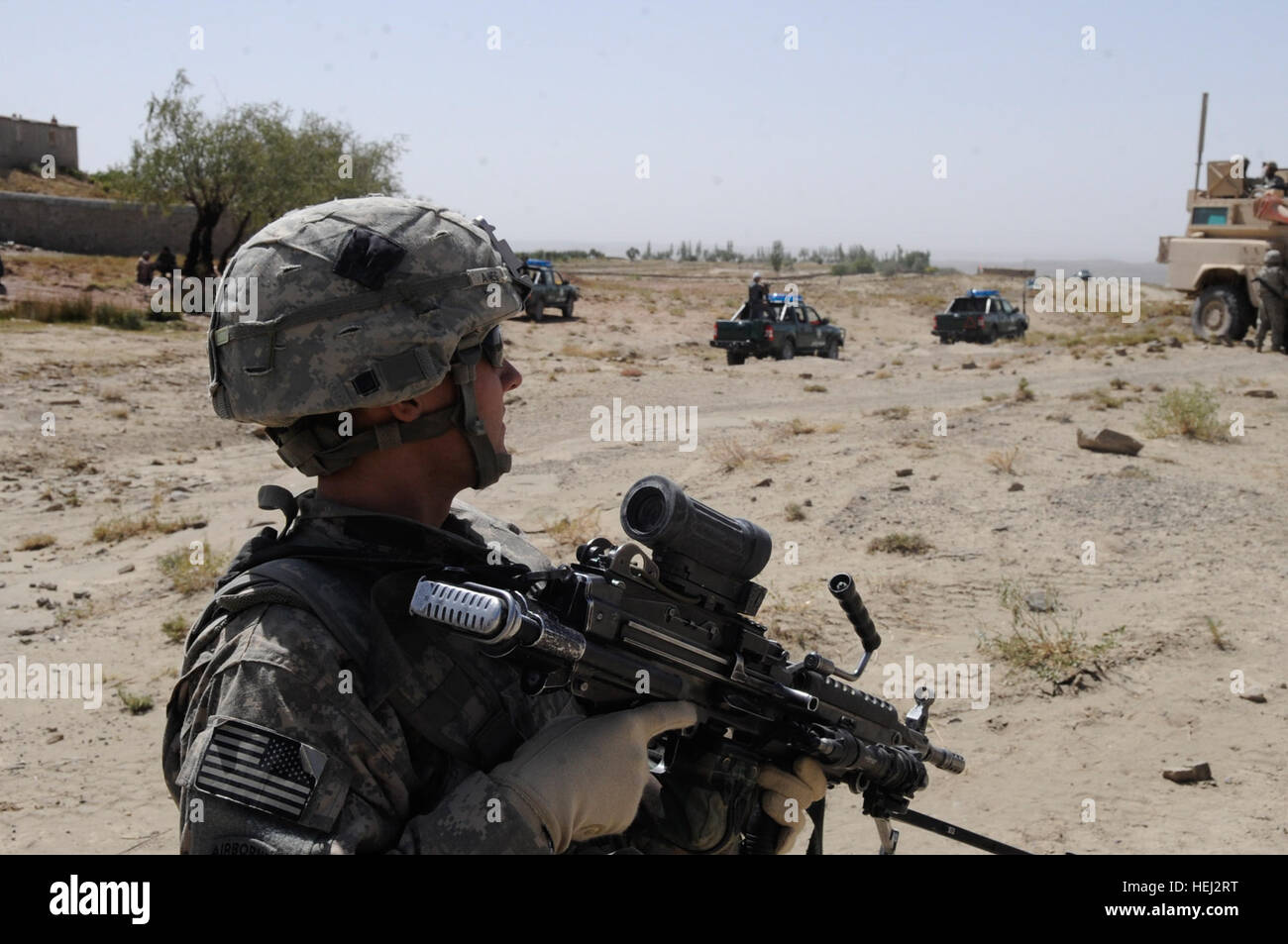 FORWARD OPERATING BASE SALERNO, Afghanistan – A Paratrooper from 1st ...