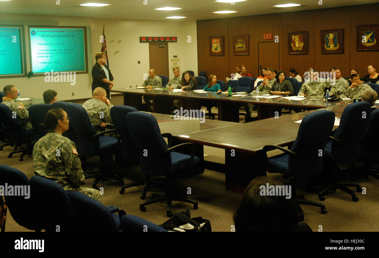 The Civilian Human Resource Director of U.S. Army Pacific Command ...