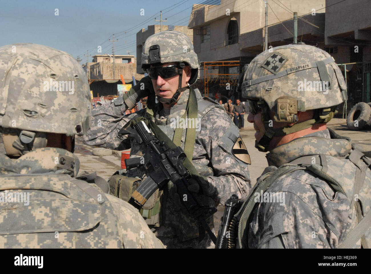 Commanding general of the 4th infantry division baghdad hi-res stock ...