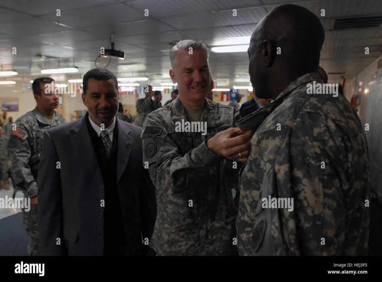 Gov. David Paterson hands out awards with Col. Brian K. Balfe at Camp ...