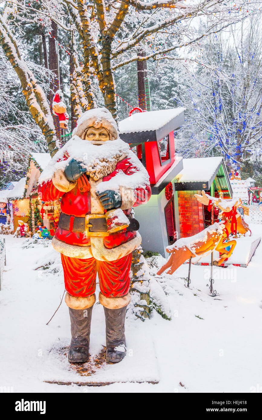 Christmas display, Bright Nights in Stanley Park, Vancouver, British ...