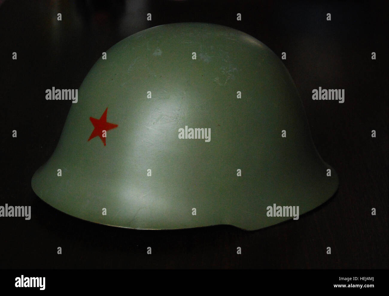 RED STAR: War helmet without camouflage Stock Photo - Alamy