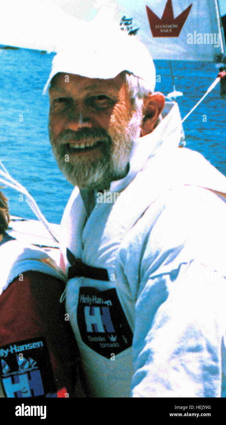 AJAXNETPHOTO. 1986. FREMANTLE, AUSTRALIA. - VETERAN OLYMPIC SAILOR ...