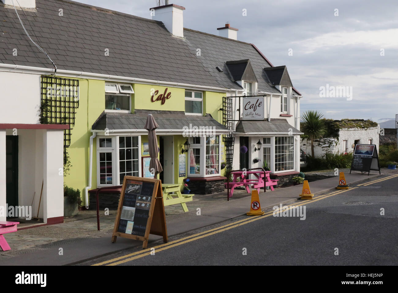 The Skellig Mist Cafe in Portmagee, County Kerry, Ireland Stock Photo ...