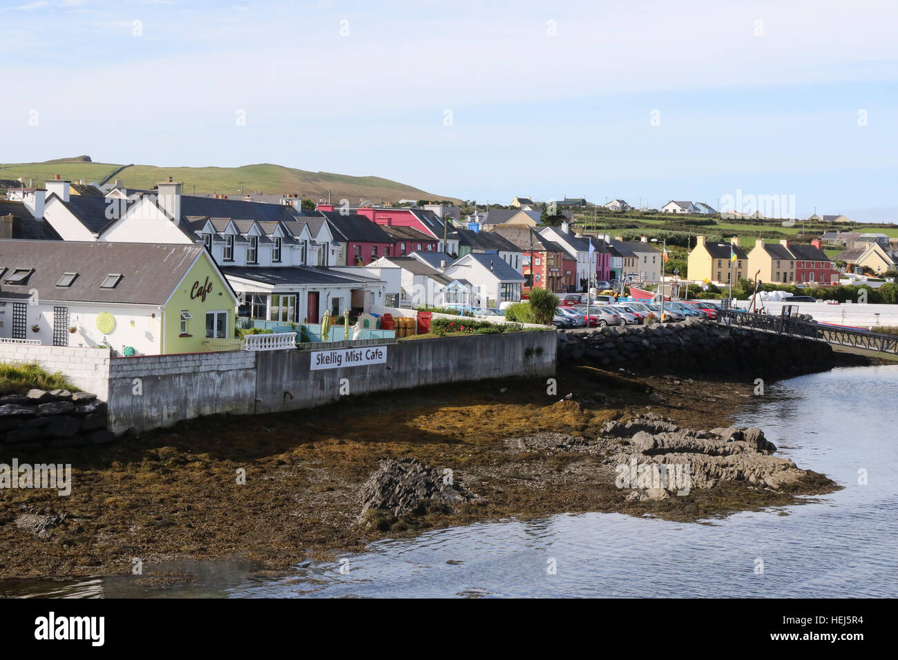 The Skellig Mist Cafe in, and the village of, Portmagee, County Kerry ...