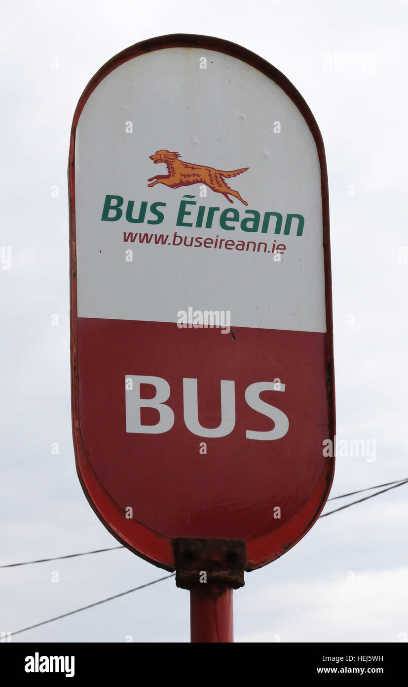Bus Stop Sign Ireland Stock Photos & Bus Stop Sign Ireland Stock Images ...