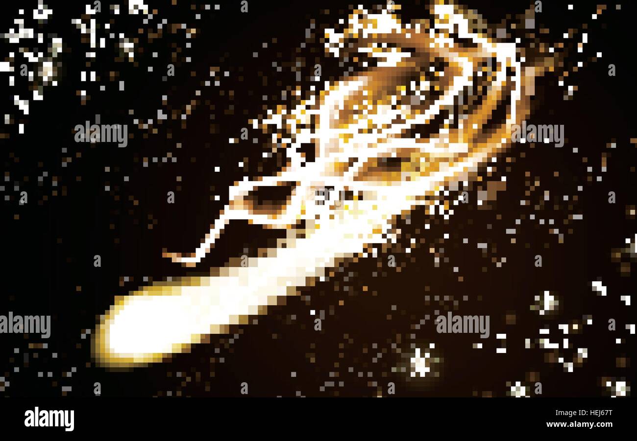 golden beam element, isolated brown background, 3d illustration Stock ...