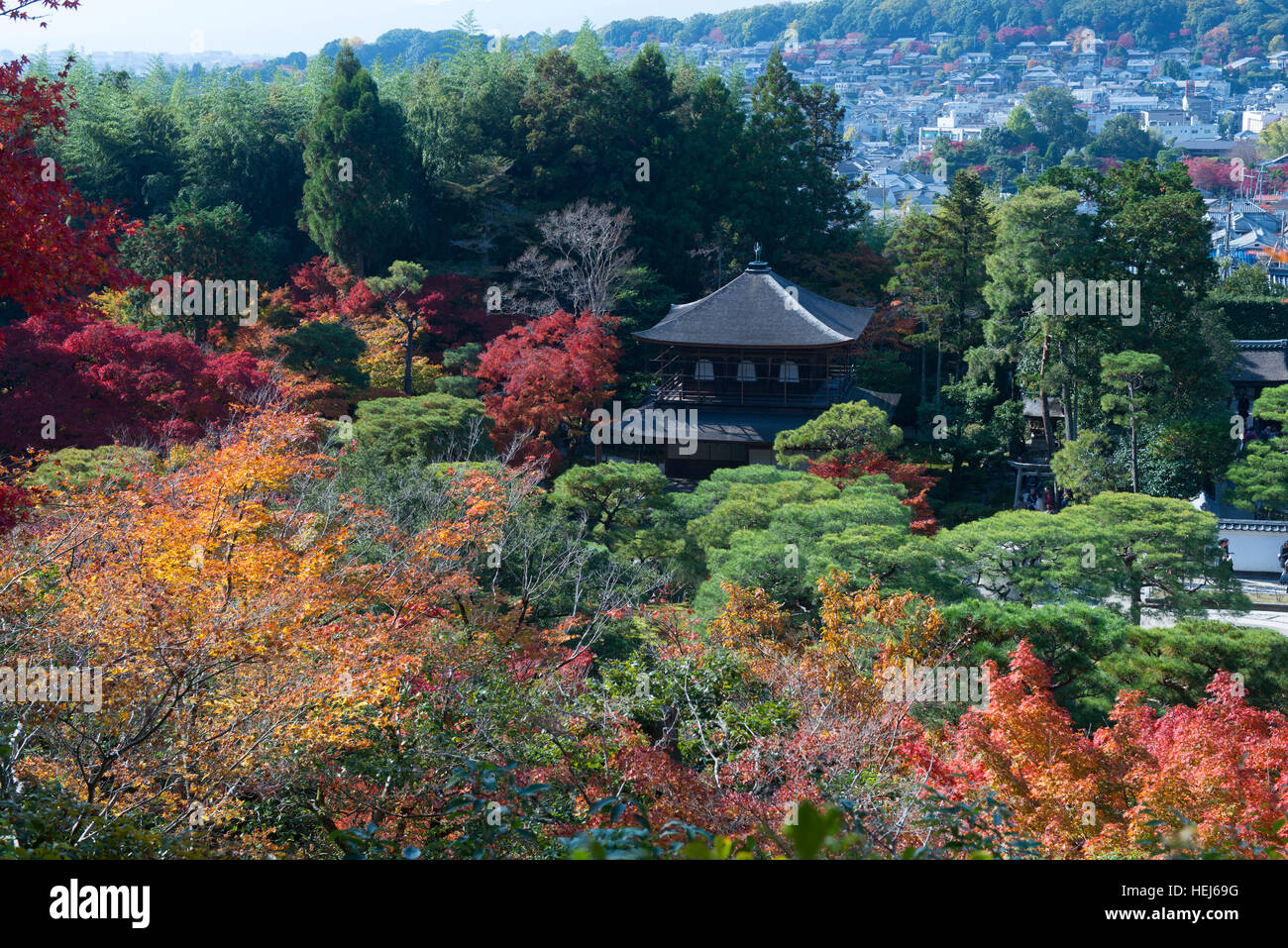 Silver pavilion temple hi-res stock photography and images - Alamy