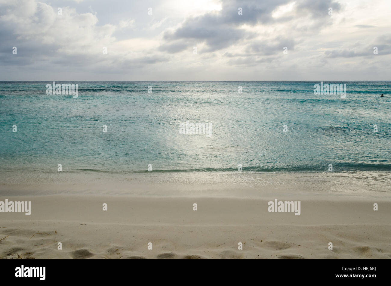 Panorama view of the turquoise Caribbean sea in Aruba Stock Photo - Alamy