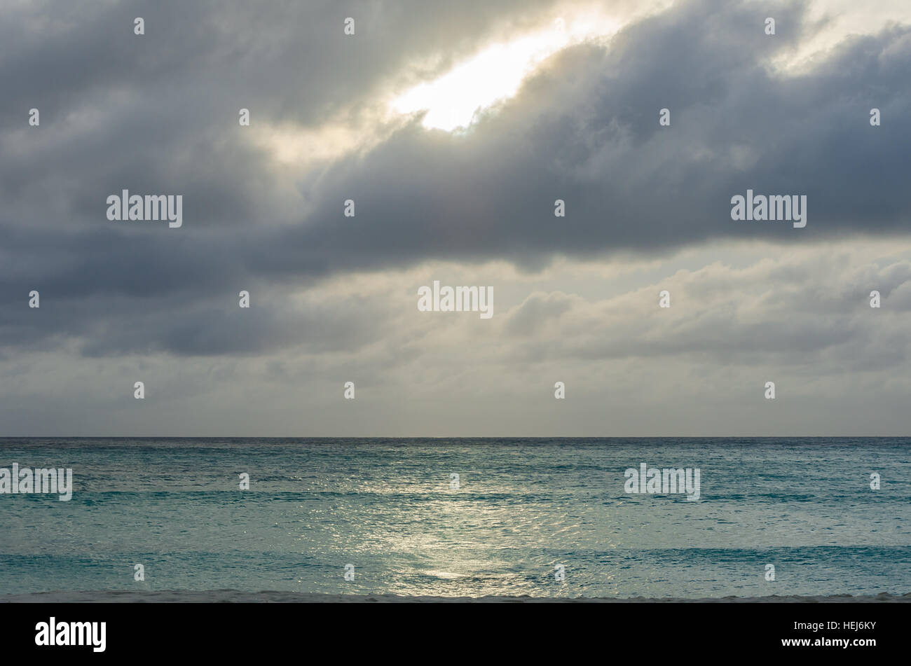 Panorama view of the turquoise Caribbean sea in Aruba Stock Photo - Alamy