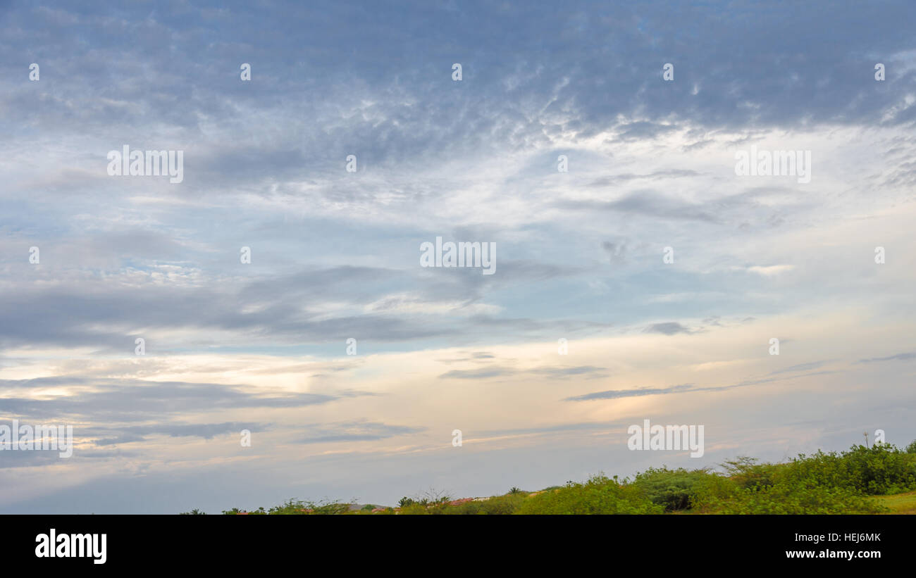 Amazing sky view of the Aruba island, a caribbean paradise Stock Photo ...