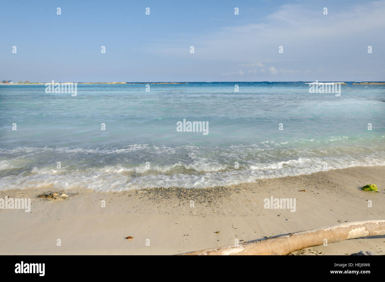View from Baby beach on Aruba island in the Caribbean sea Stock Photo ...