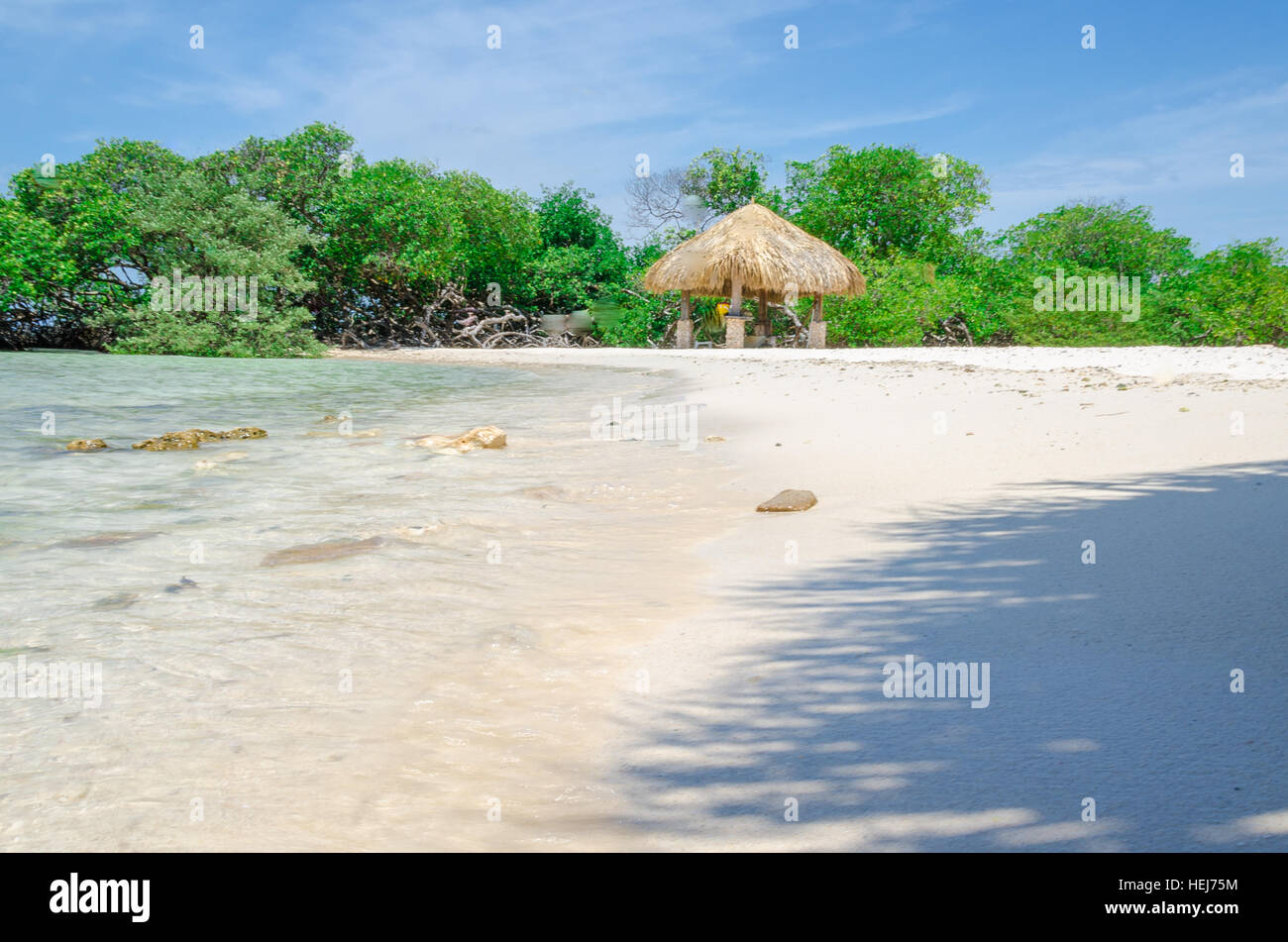Amazing view of the Mangel Halto beach in Aruba, a caribbean paradise ...