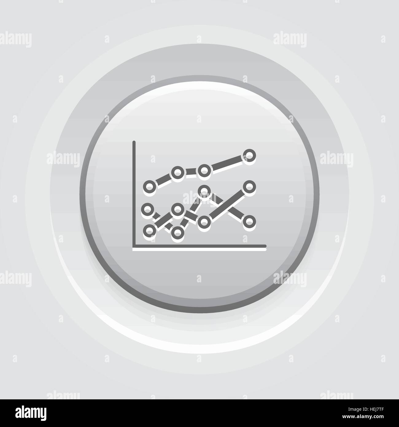 Statistics Icon. Grey Button Design Stock Vector Image & Art - Alamy
