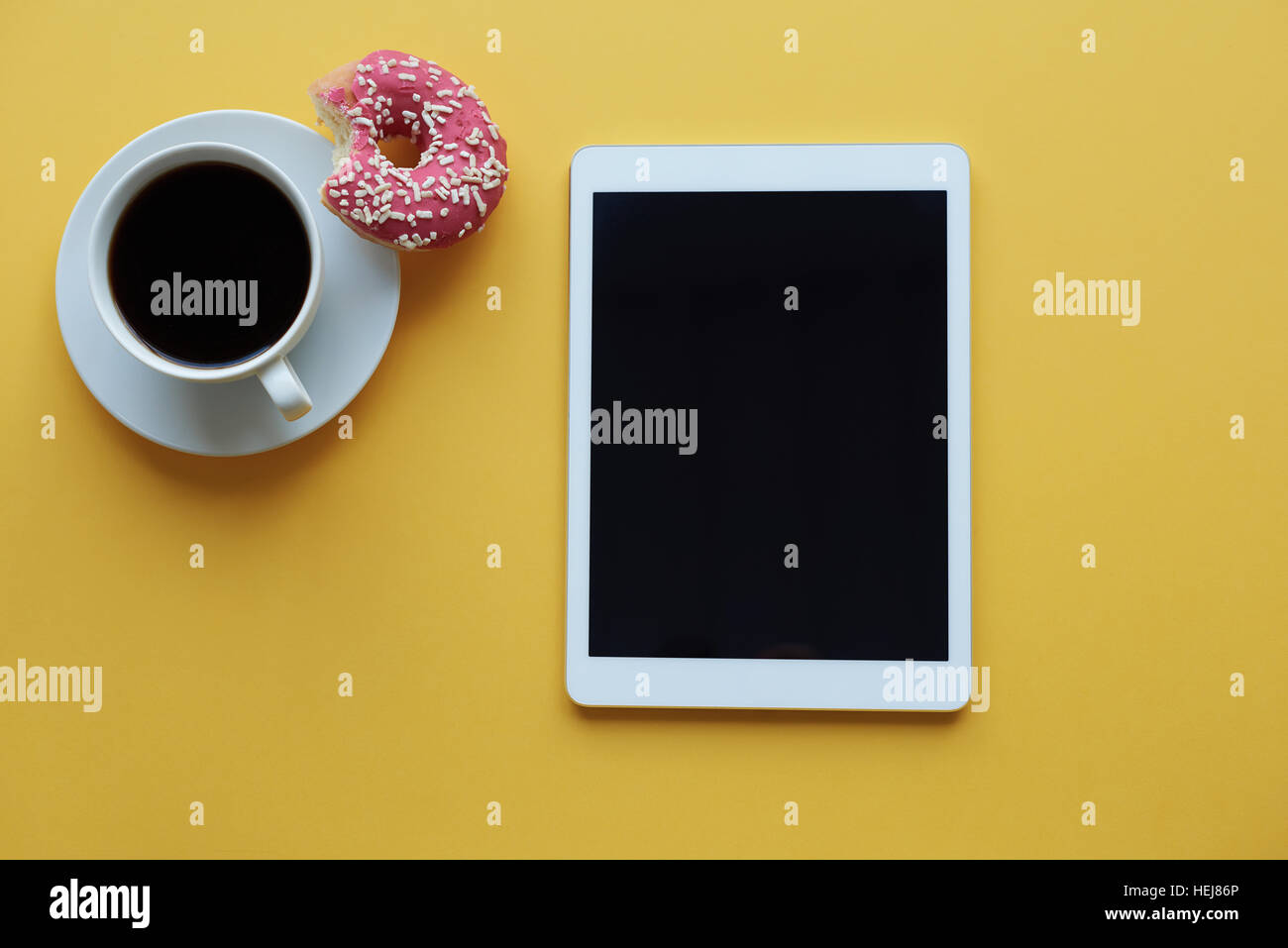 Having quick break while working Stock Photo - Alamy