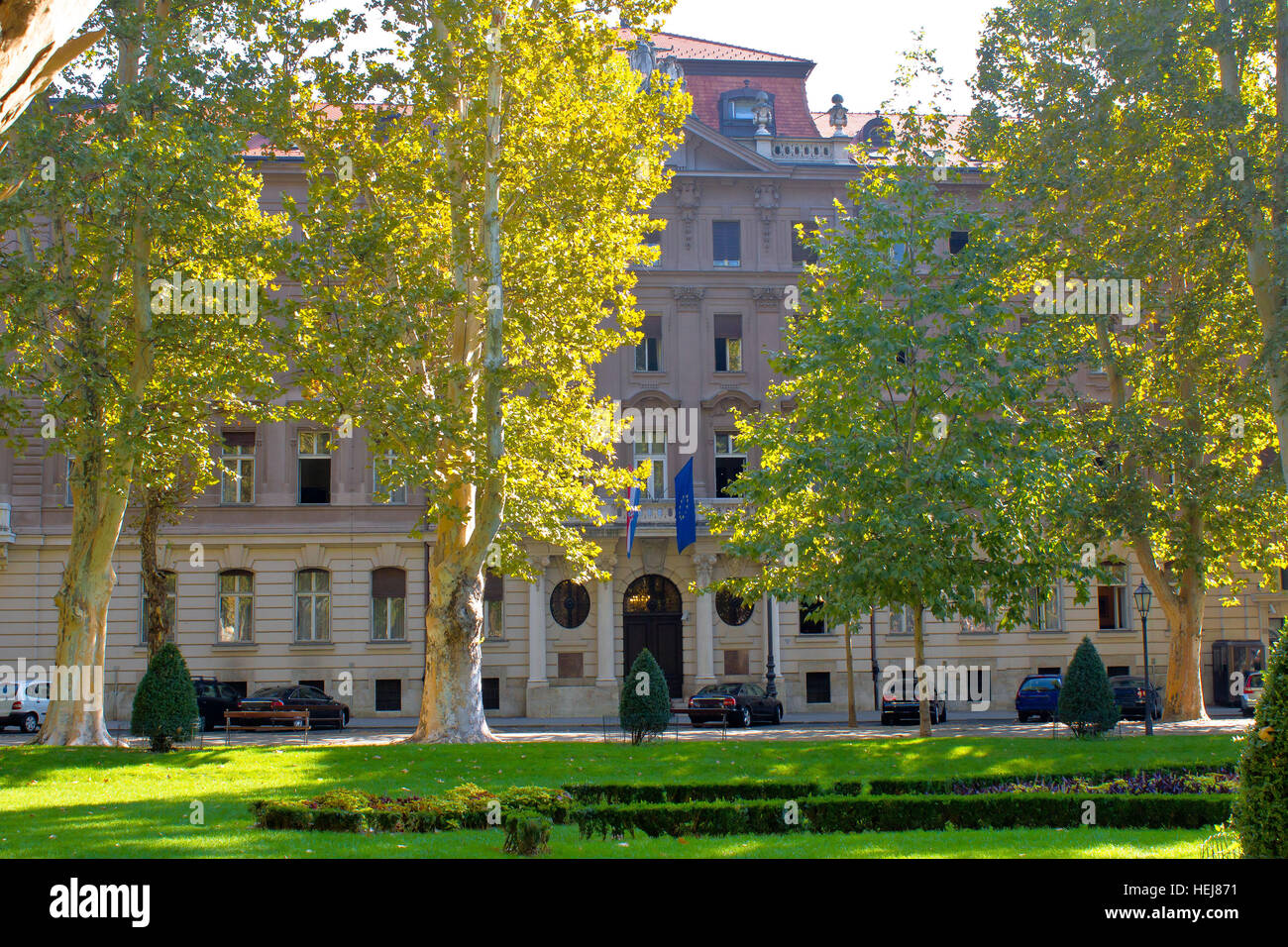 Ministry of Foreign Affairs of the Republic Croatia facade view Stock ...