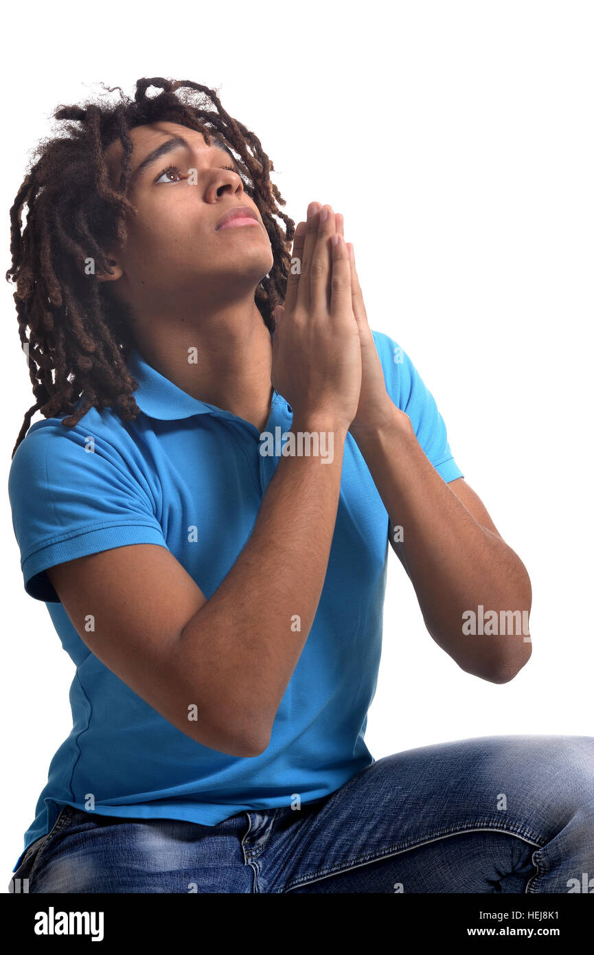 Mixed race teen boy Stock Photo - Alamy