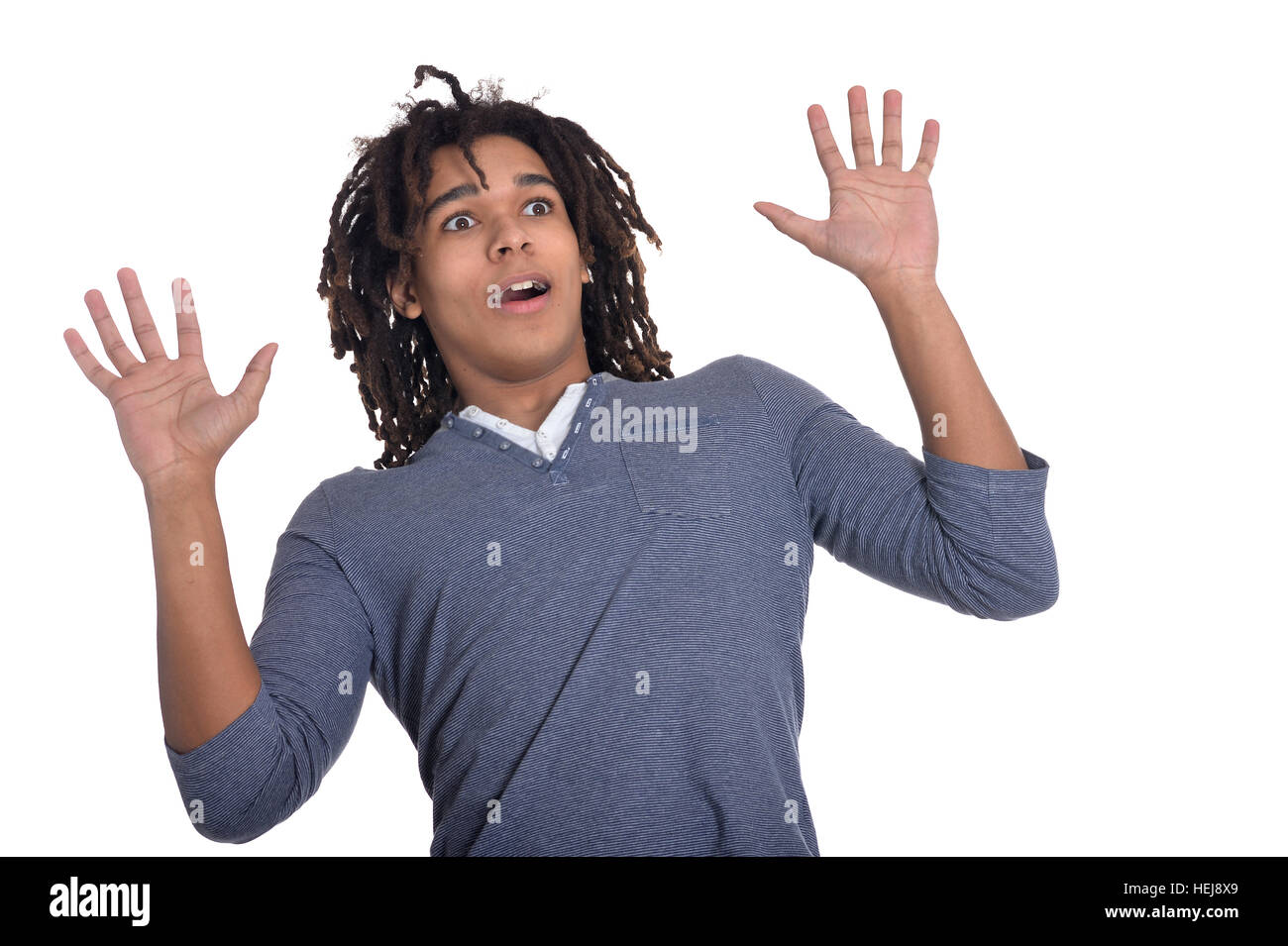 Shocked teenage boy Stock Photo - Alamy