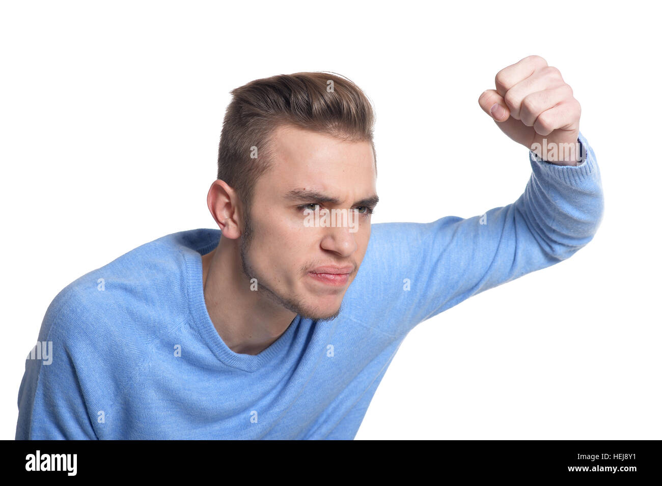 angry young man Stock Photo - Alamy