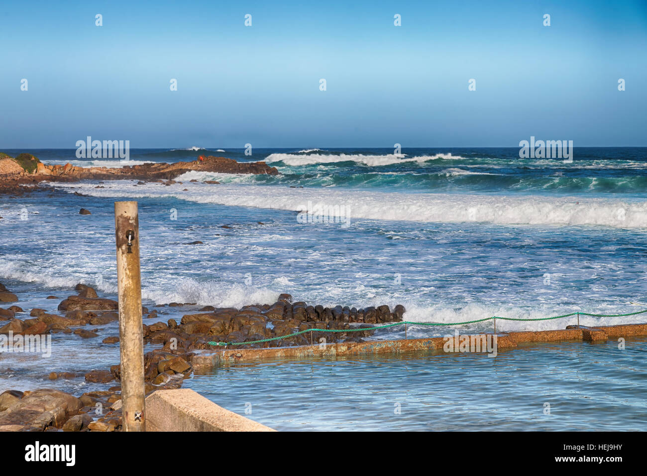 blur in south africa sky ocean tsitsikamma reserve nature and beach Stock Photo - Alamy