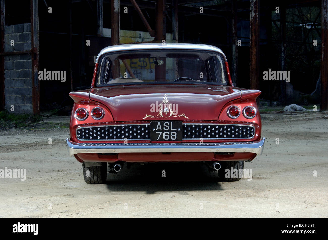 Ford Consul Capri British custom car hotrod Stock Photo - Alamy