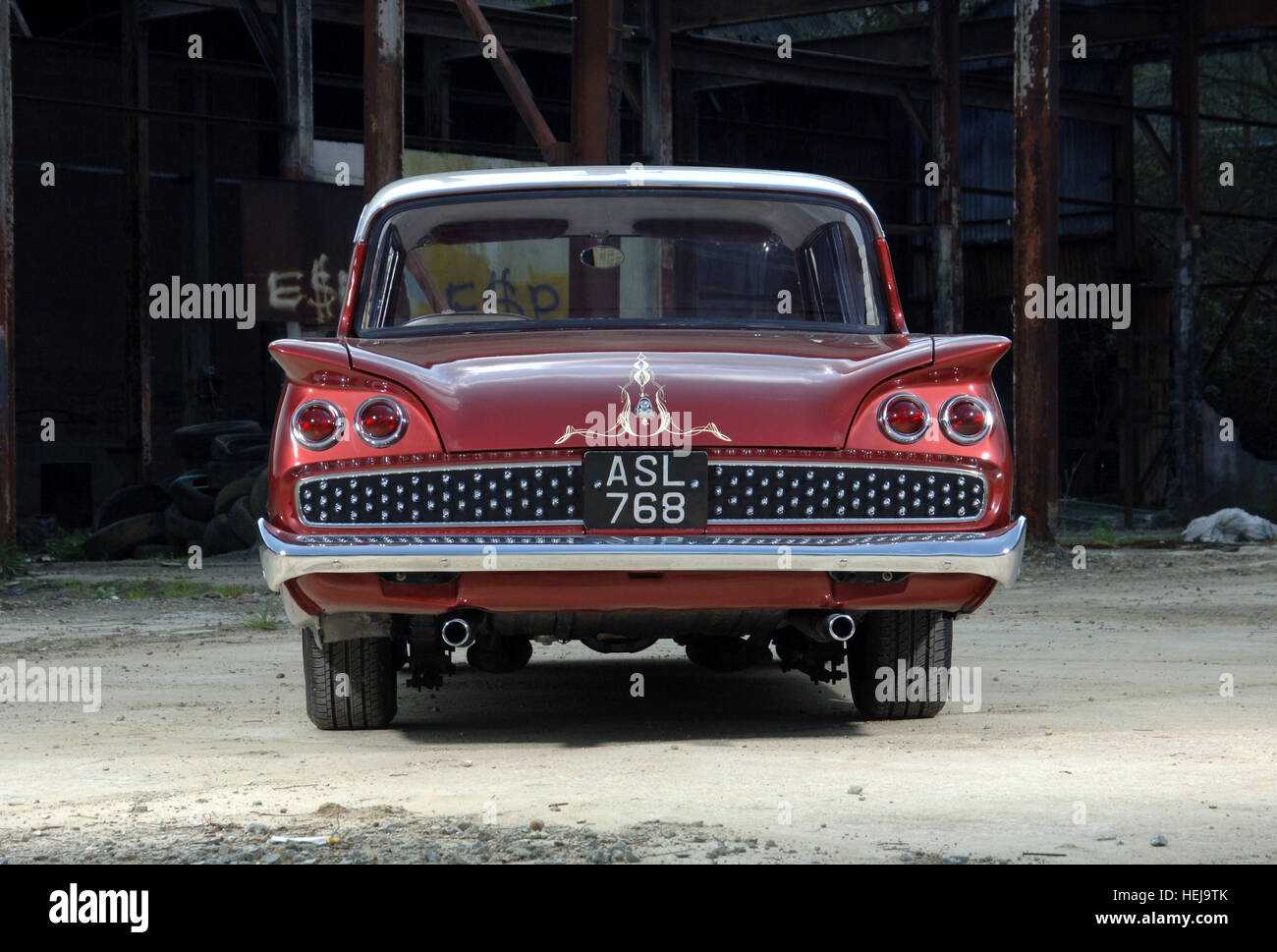 Ford Consul Capri British custom car hotrod Stock Photo - Alamy